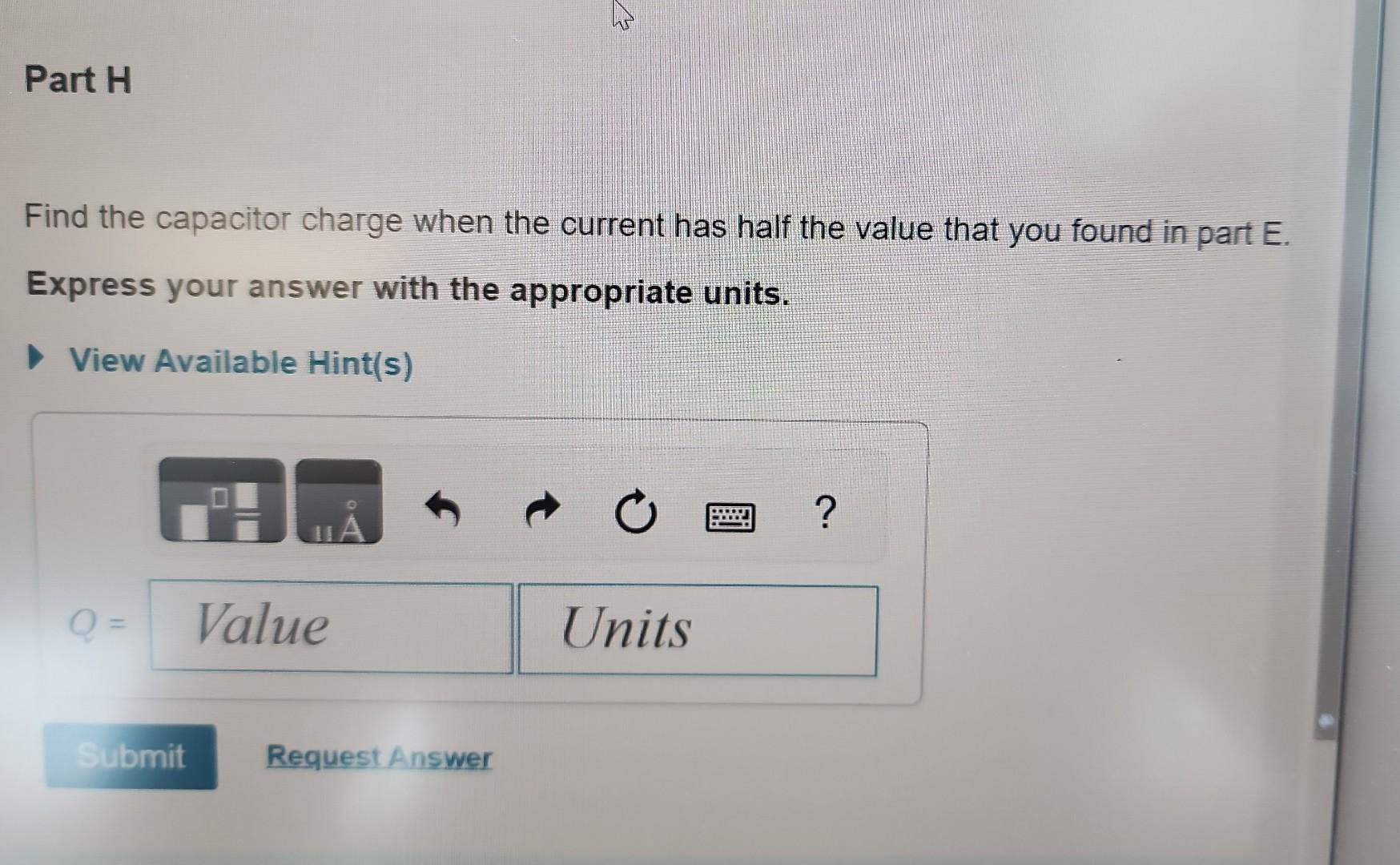 Solved Bridging Problem: Analyzing an L-C Circuit 2 of 15 An | Chegg.com