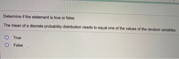 Solved The mean of a discrete probability distribution needs | Chegg.com