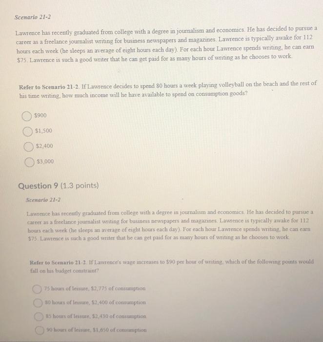 Solved Lawrence has recently graduated from college with a | Chegg.com