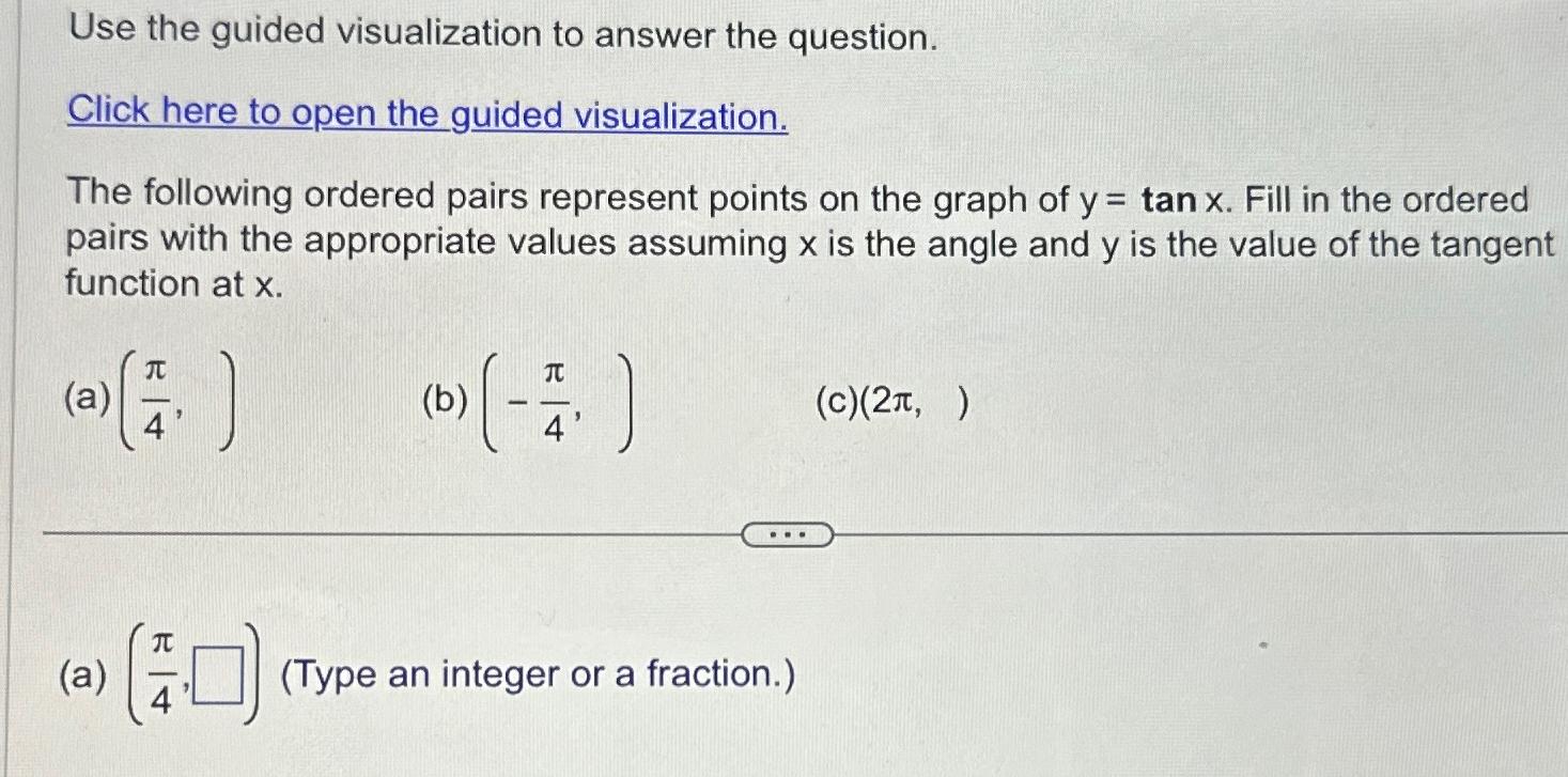 Solved Use the guided visualization to answer the | Chegg.com