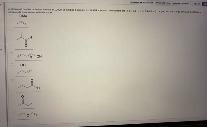 Solved MESSAGE NY INSTRUCTOR STANDARD VIEW I NTER VERSION | Chegg.com