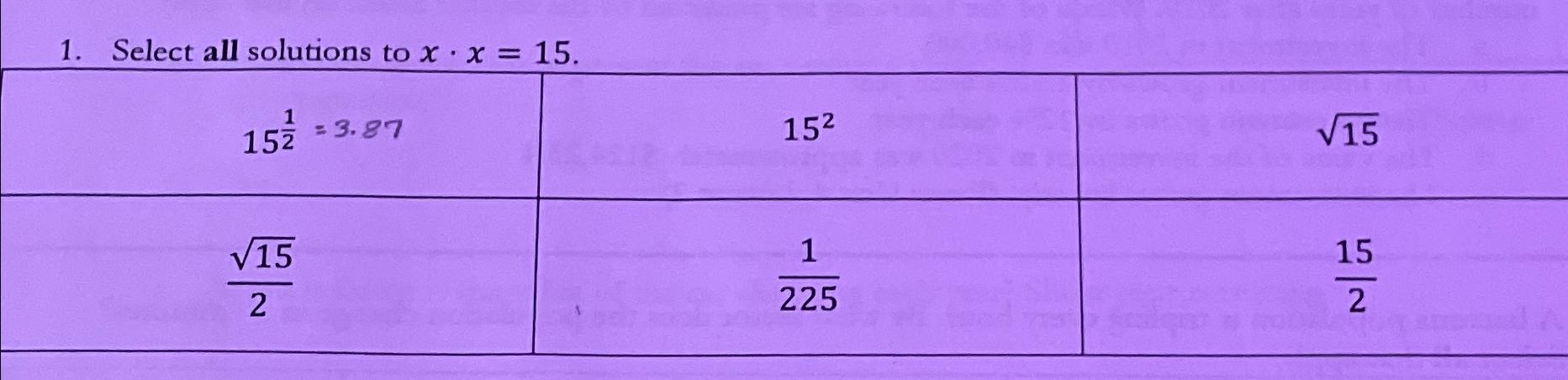 Solved Select all solutions to | Chegg.com