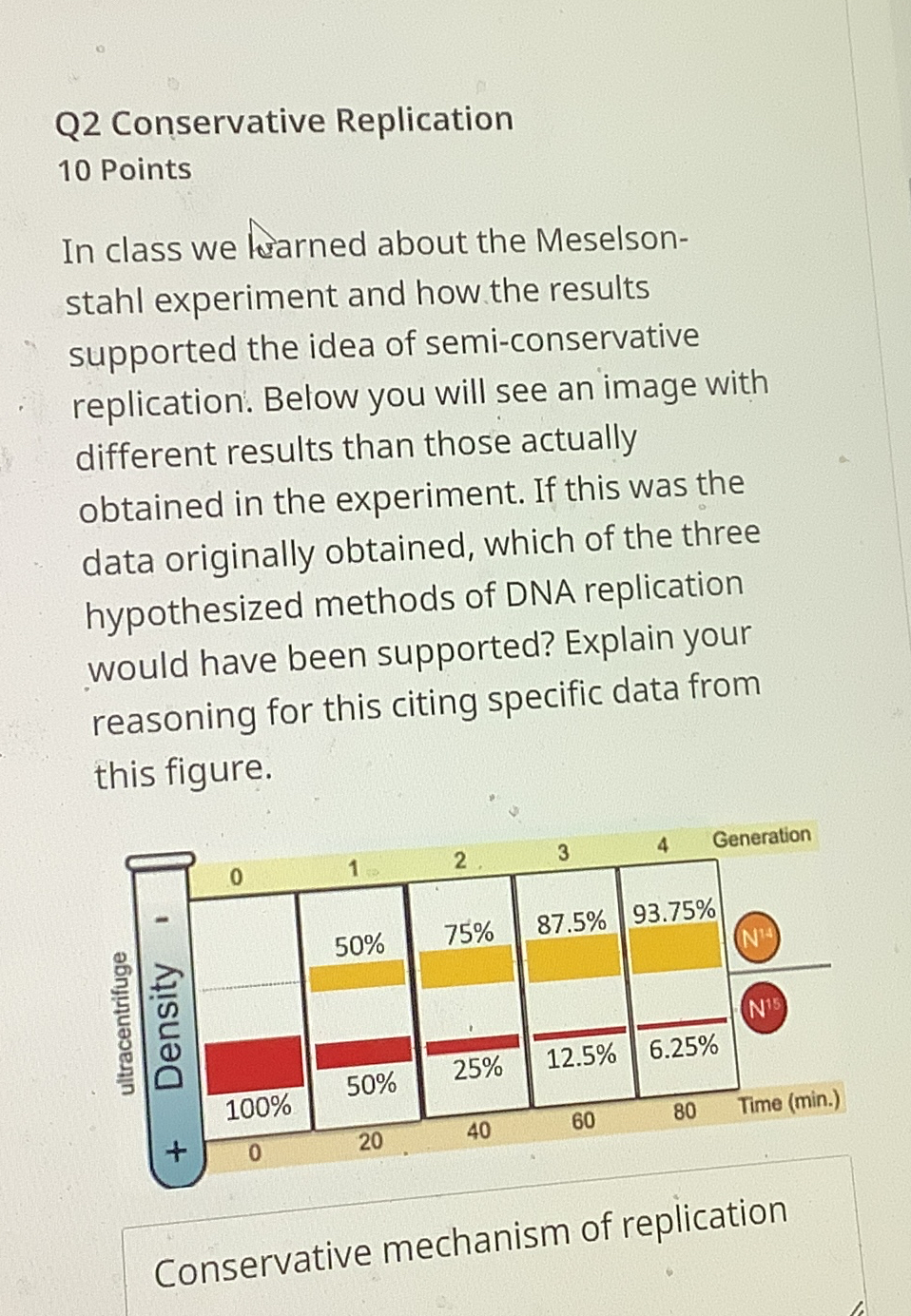 Solved Q2 ﻿Conservative Replication10 ﻿PointsIn class we | Chegg.com
