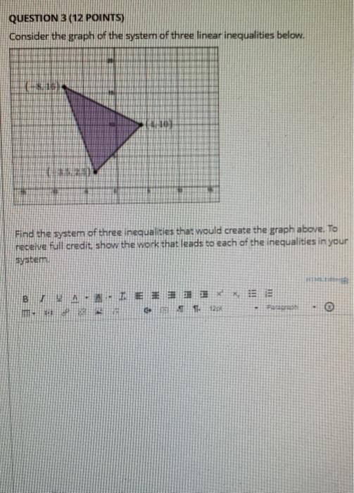 Solved QUESTION 3 (12 POINTS) Consider the graph of the | Chegg.com Solved QUESTION 3 (12 POINTS) Consider the graph of the | Chegg.com