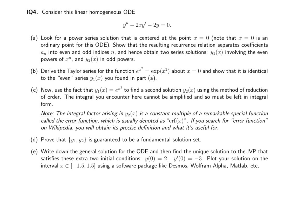 Solved (Answer all please)IQ4. ﻿Consider this linear | Chegg.com