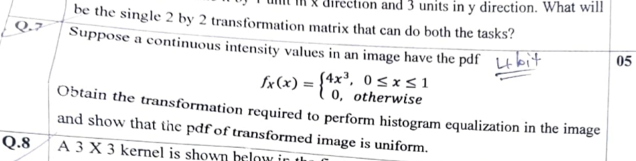Solved Answer please...solve Q.7 | Chegg.com