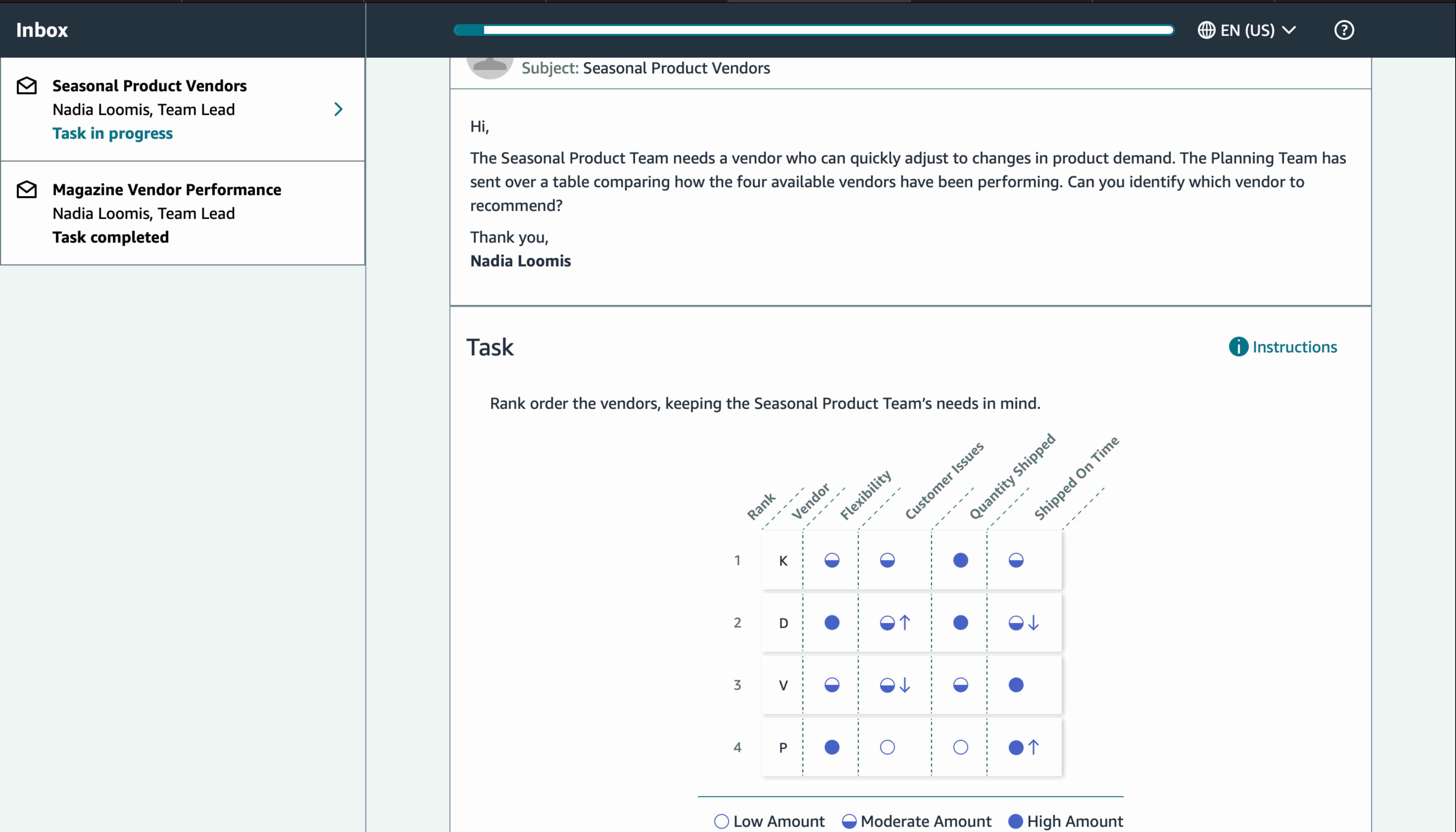 Solved Subject: Seasonal Product Vendors\[\mathrm{Hi} \text | Chegg.com