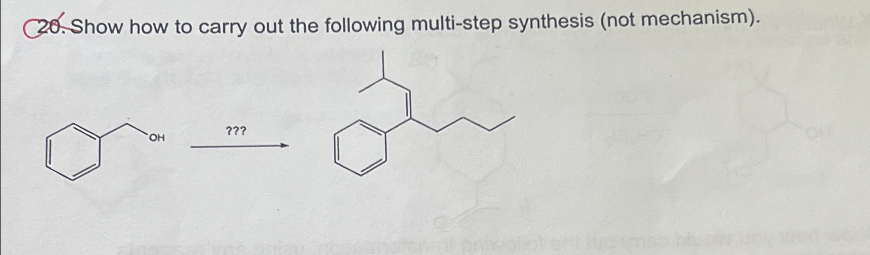 Solved Show how to carry out the following multi-step | Chegg.com