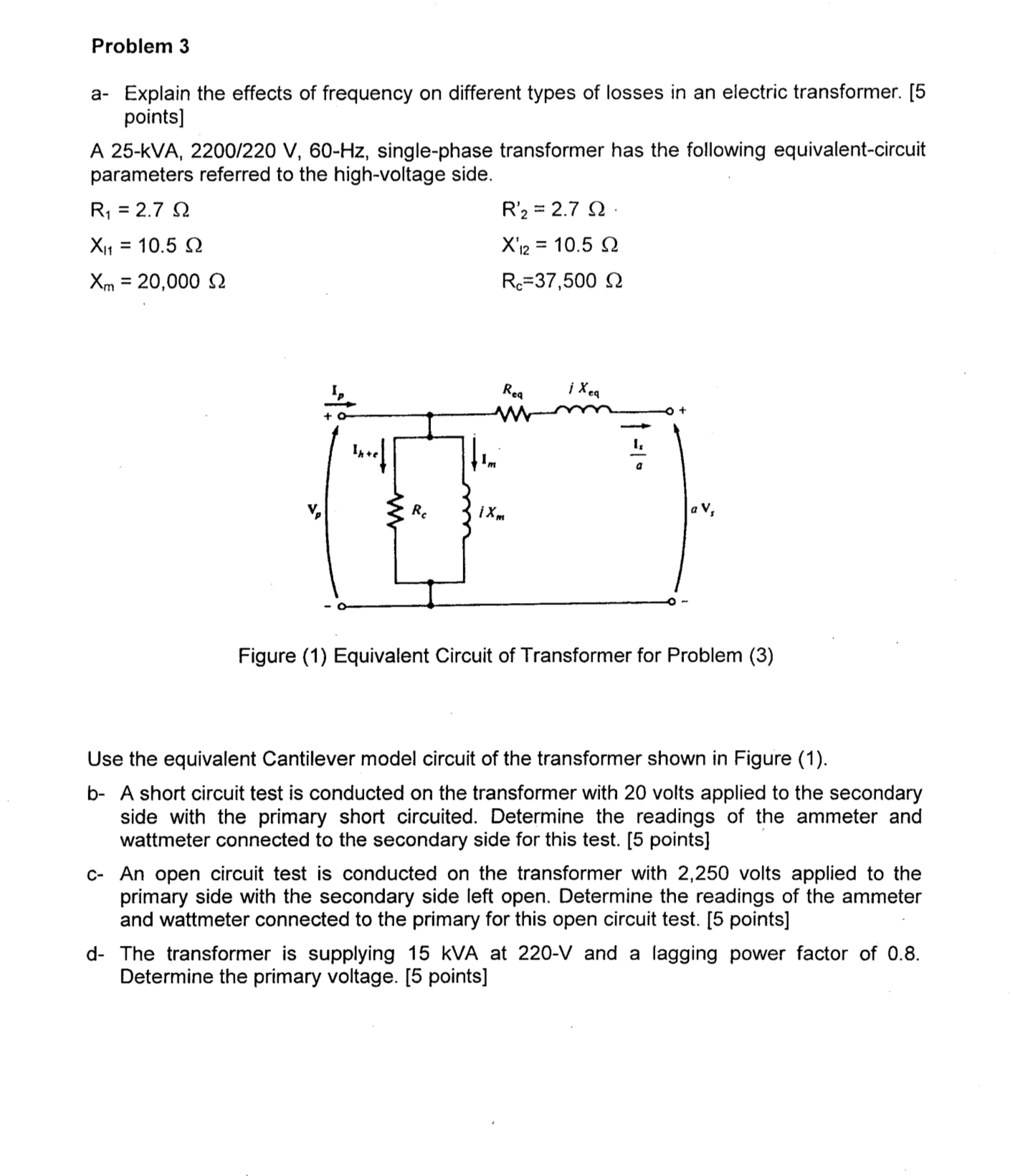 Solved Problem 3a- ﻿Explain the effects of frequency on | Chegg.com