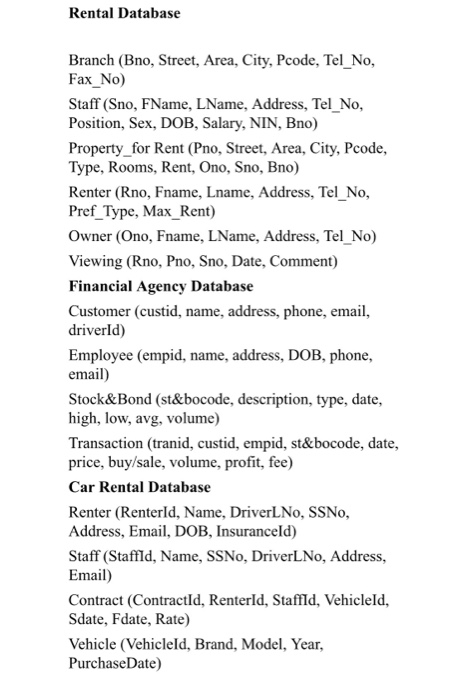 Solved Identify primary key using one underline, foreign key | Chegg.com