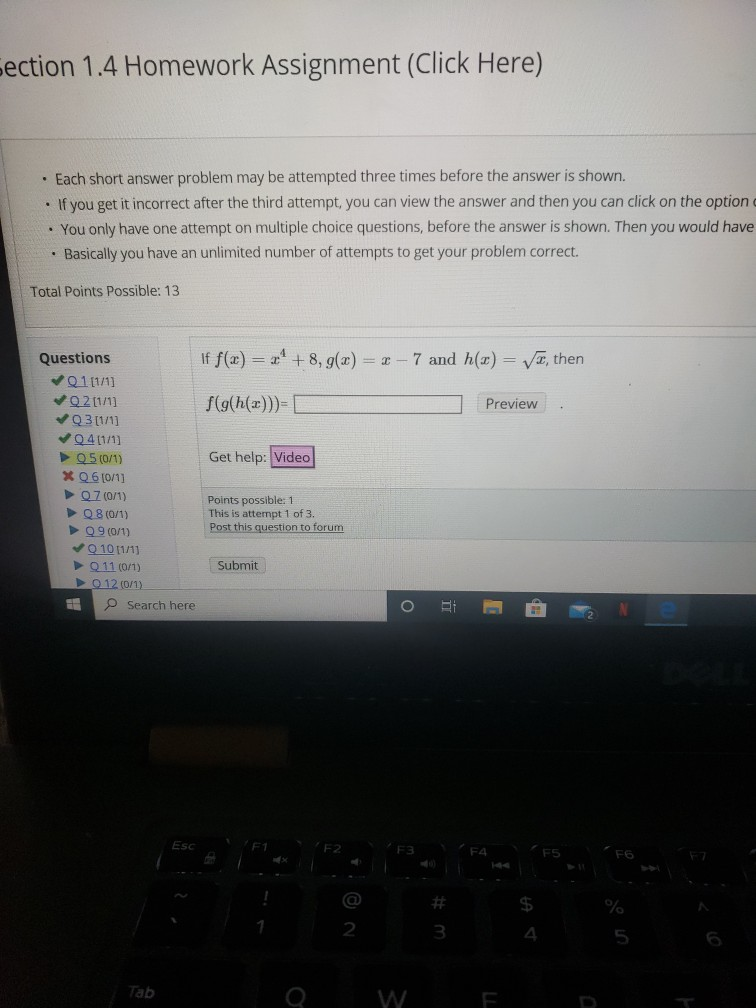 Solved Section 1 4 Homework Assignment Click Here Each