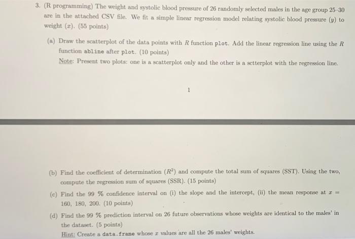 Solved solve all parts using r in rstudioprovide snapshot of | Chegg.com
