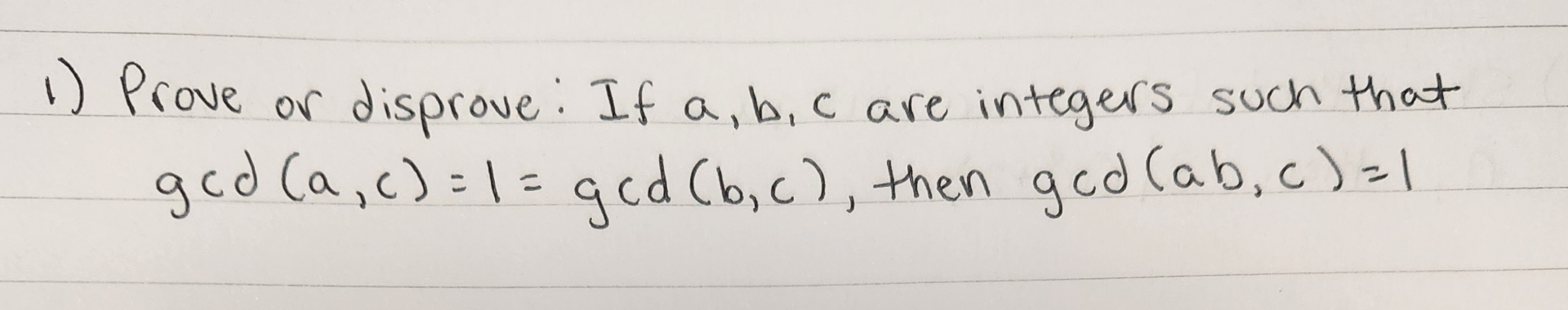 Solved Prove or disprove: If a,b,c ﻿are integers such that | Chegg.com