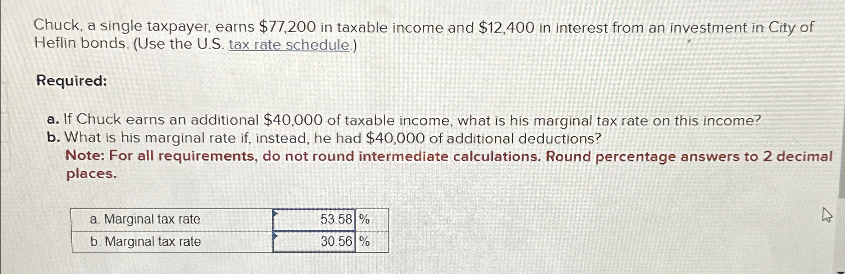 Solved Chuck, a single taxpayer, earns $77,200 ﻿in taxable | Chegg.com