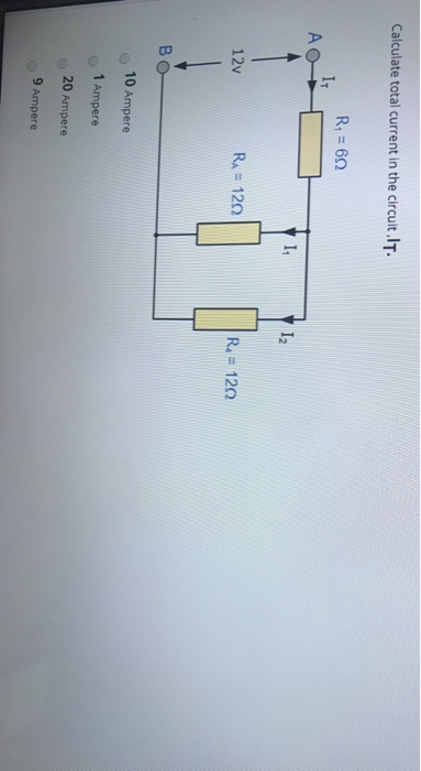 Solved Calculate total current in the circuit.IT. Ri= 60 IT | Chegg.com