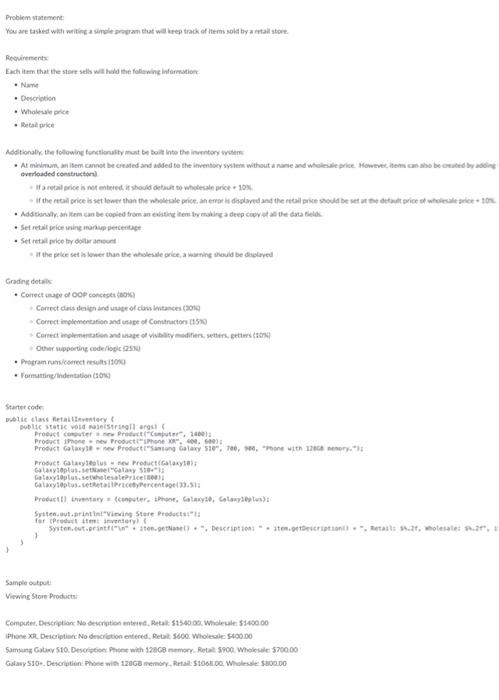 Solved Problem Statement You are tasked with writing program | Chegg.com