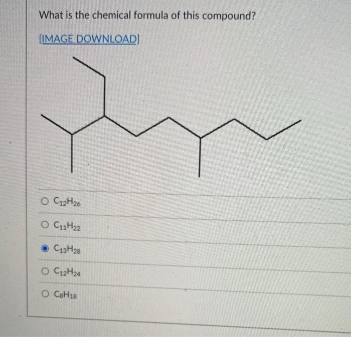 Solved What is the chemical formula of this compound? [IMAGE | Chegg.com
