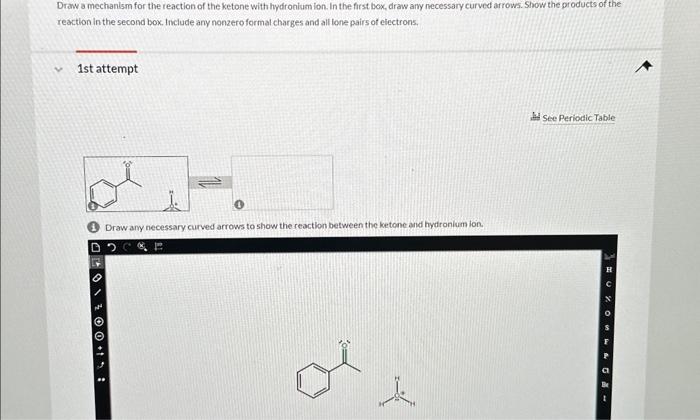 Solved Draw a mechanism for the reaction of the ketone with | Chegg.com
