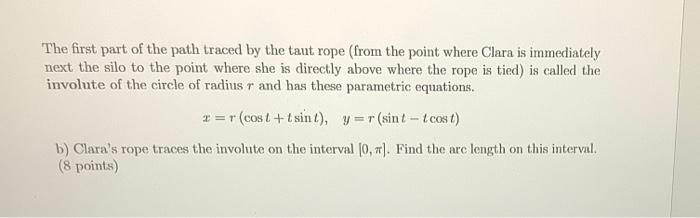 Solved Part 1: A Parametric Cow 1. Clara the Calculus Cow | Chegg.com