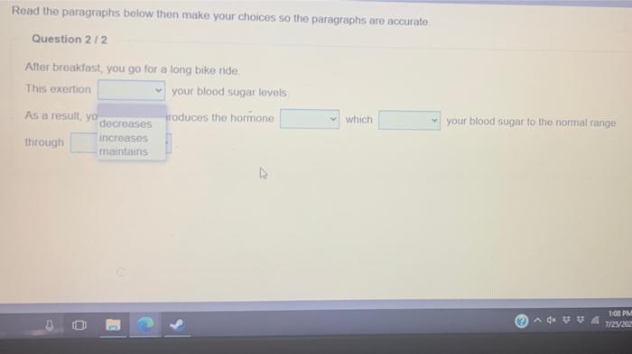 Solved Read the paragraphs below then make your choices so | Chegg.com