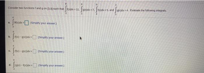 Solved Consider two functions and gon (3.9) such that Stok= | Chegg.com