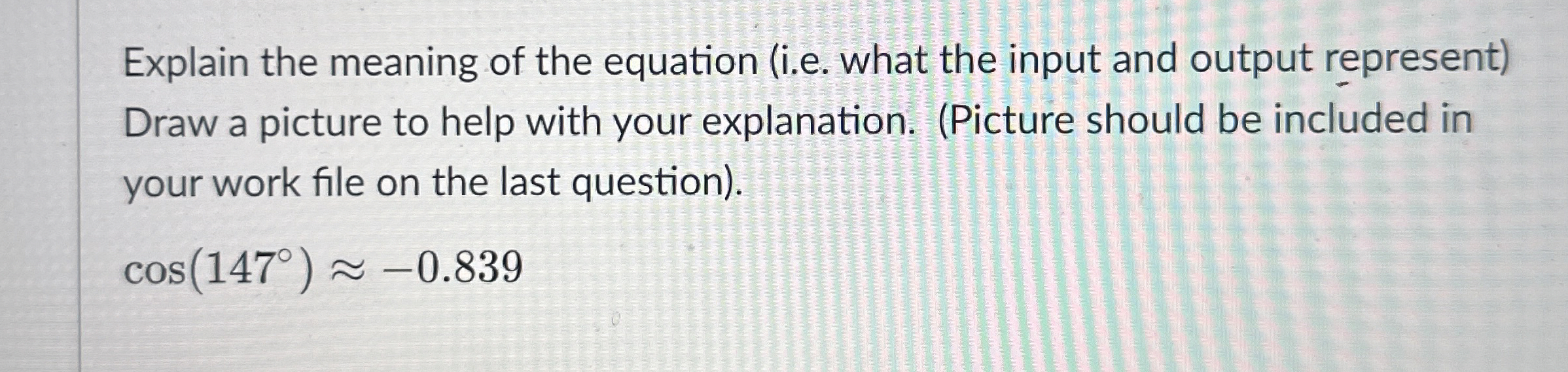 Solved Explain the meaning of the equation (i.e. ﻿what the | Chegg.com