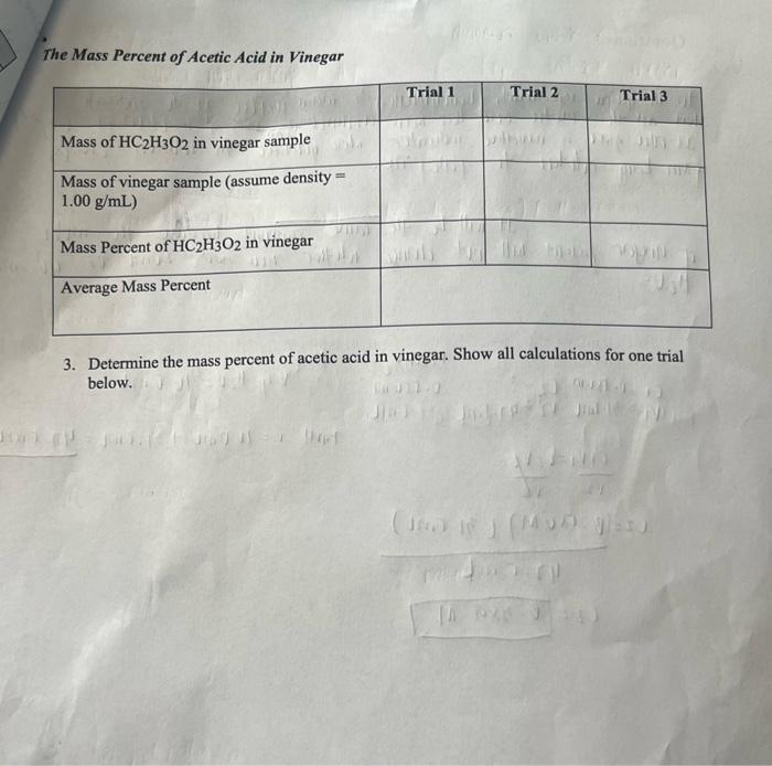 Solved 1. Write the balanced equation for the neutralization | Chegg.com