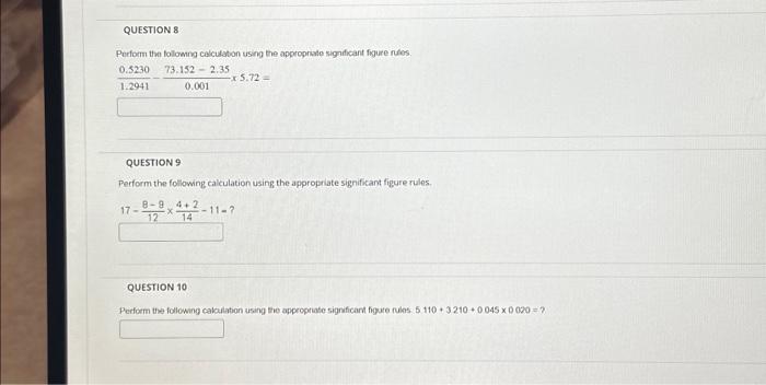 Solved QUESTION 3 Perform the following calculation using | Chegg.com