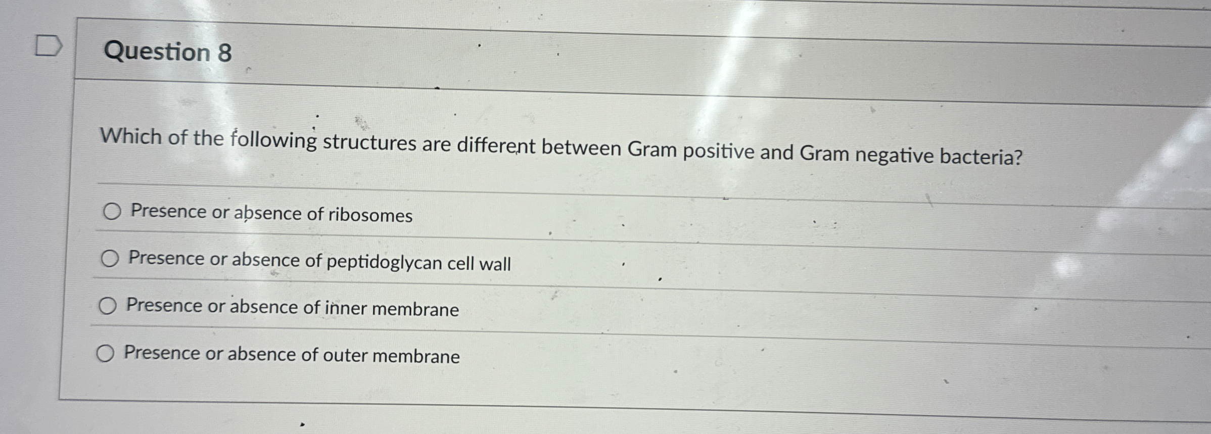 Solved Question 8Which of the following structures are | Chegg.com