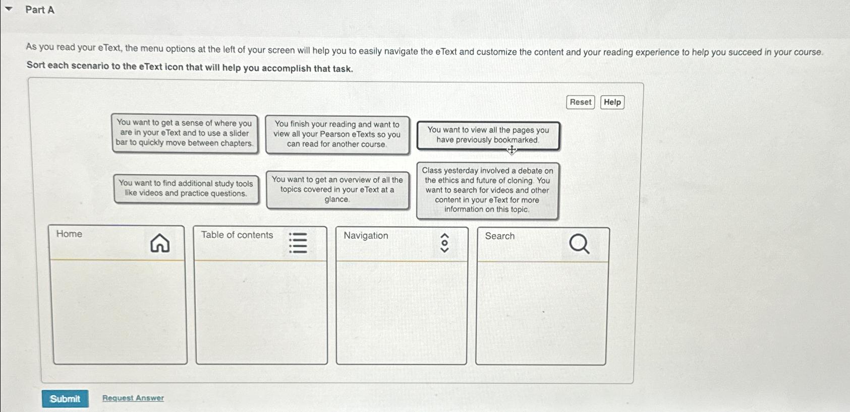 Solved Part Aas You Read Your Etext The Menu Options At The 