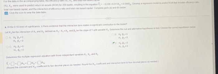 Solved Click tha icon to viow the data table H6 B3 =0 H1 | Chegg.com