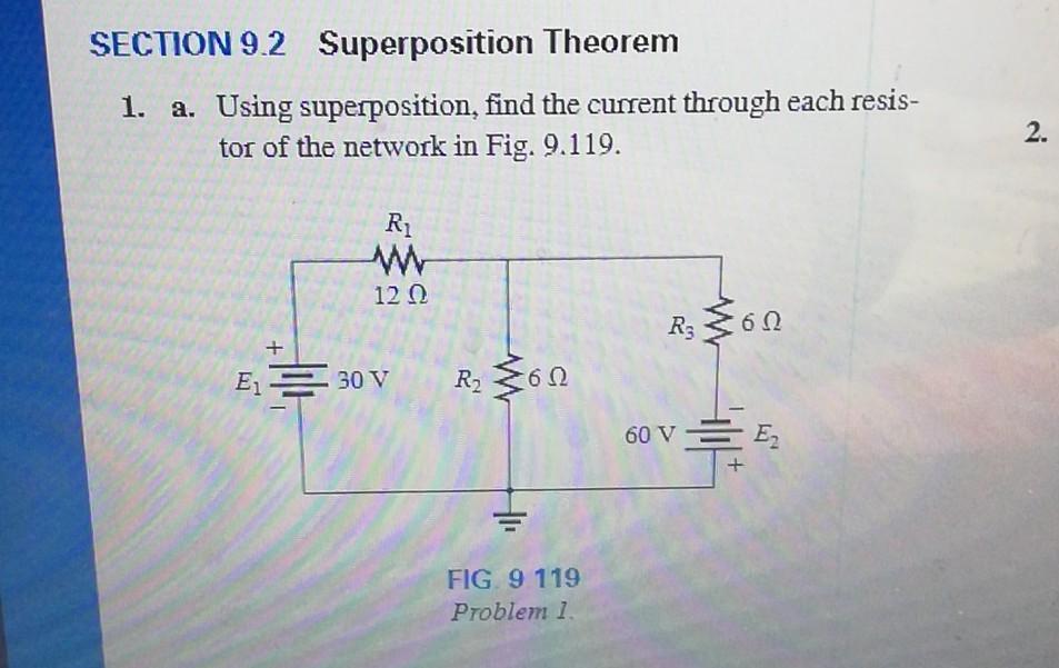 Solved Section 9 2 Superposition Theorem 1 A Using