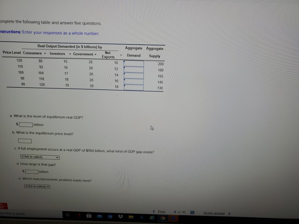 Solved omplete the following table and answer five | Chegg.com Solved omplete the following table and answer five | Chegg.com