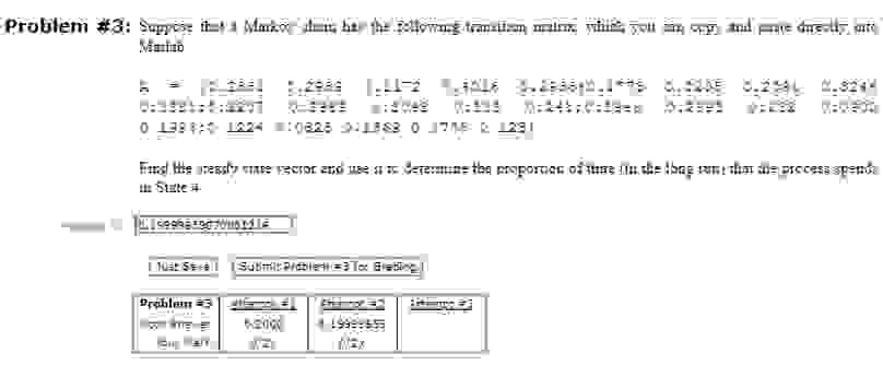 Solved Suppose that a Markov chain has the following | Chegg.com