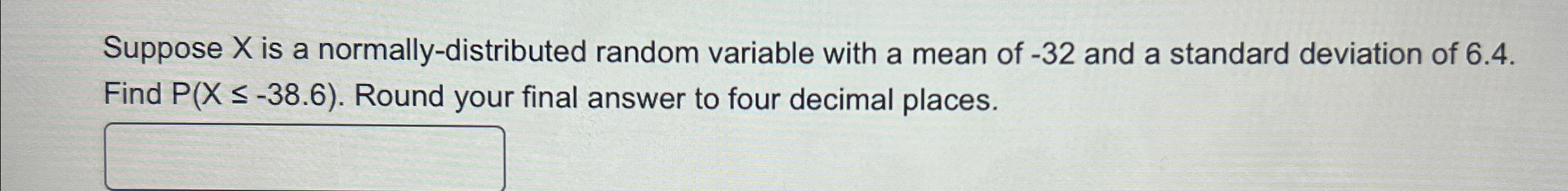 Solved Suppose x ﻿is a normally-distributed random variable | Chegg.com