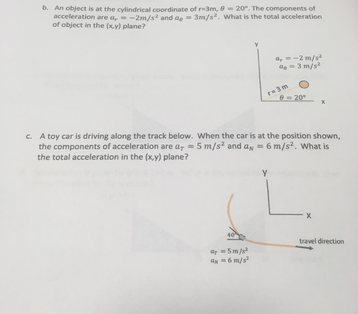 Solved b. An object is at the cylindrical coordinate of | Chegg.com