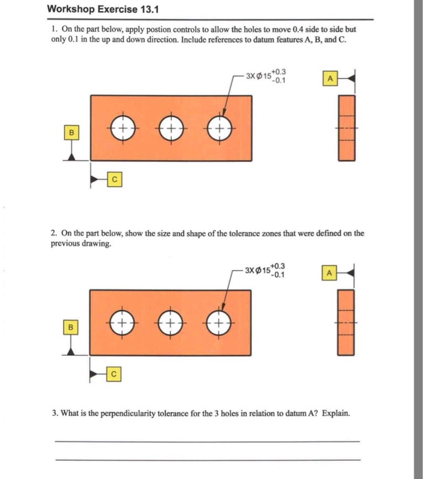 Solved Workshop Exercise 13.1 1. On the part below, apply | Chegg.com