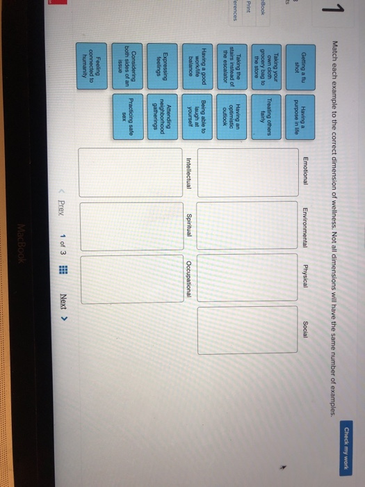 Solved Check my work Match each example to the correct | Chegg.com