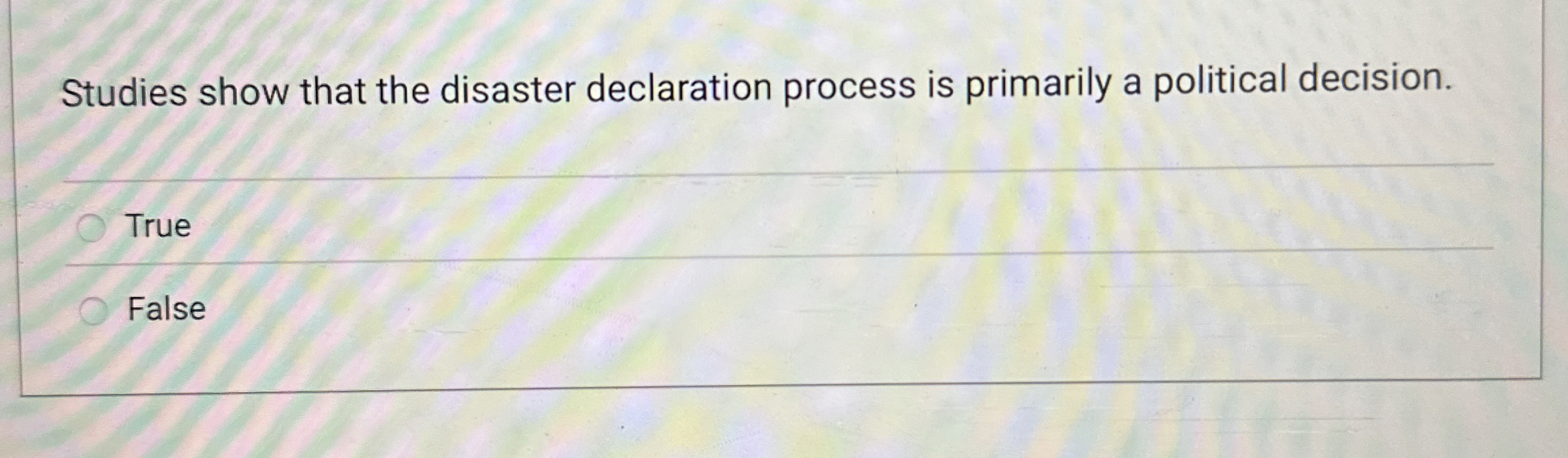 Solved Studies show that the disaster declaration process is | Chegg.com