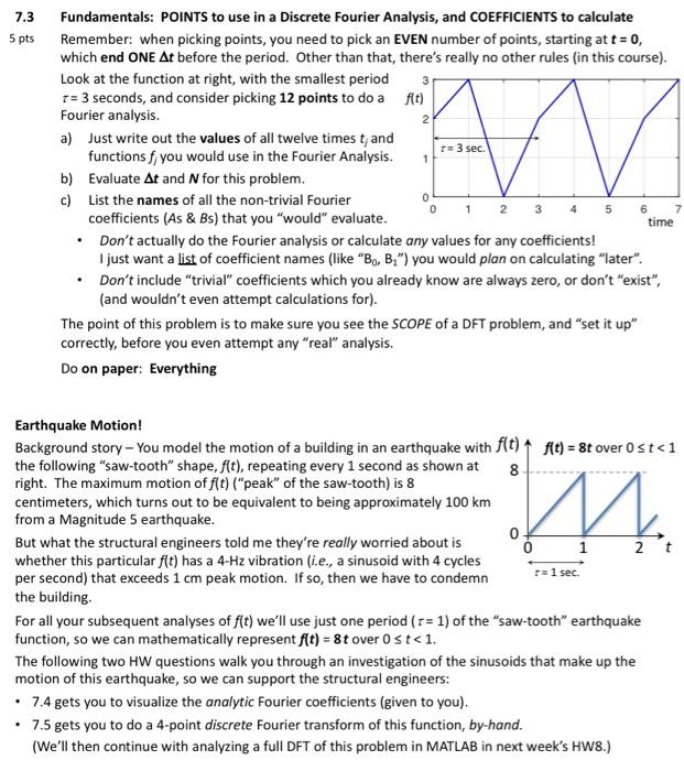 7 3 Fundamentals Points To Use In A Discrete Fourier