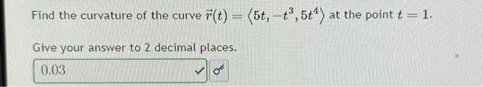 Solved Find the curvature of the curve \\( | Chegg.com