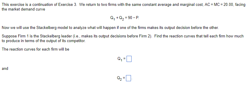 Solved This exercise is a continuation of Exercise 3. ﻿ We | Chegg.com