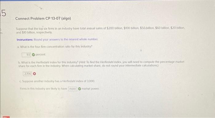 Solved 07 Connect Problem CP 13-07 (algo) Suppose that the | Chegg.com