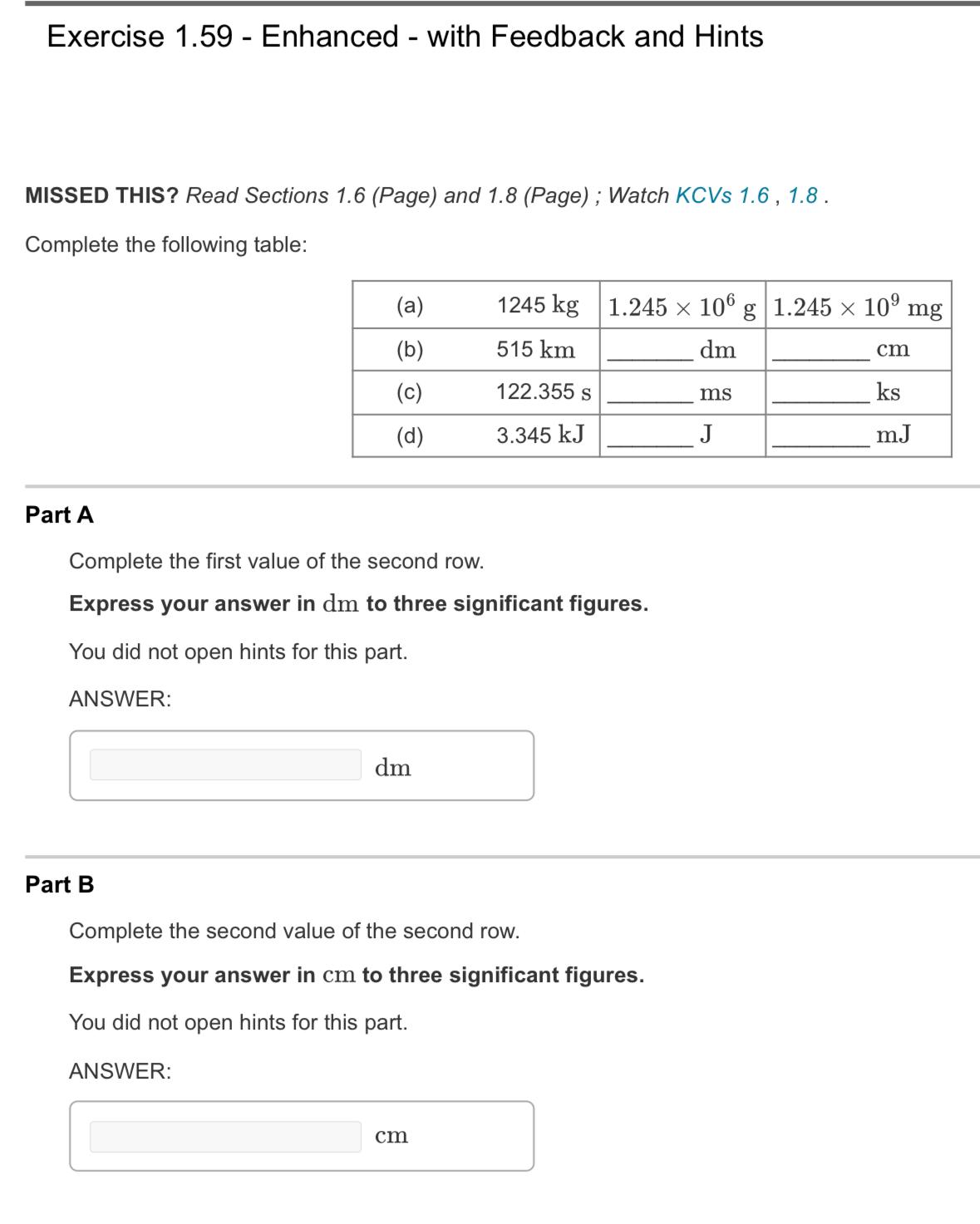Solved Exercise 1.59 - ﻿Enhanced - ﻿with Feedback and | Chegg.com