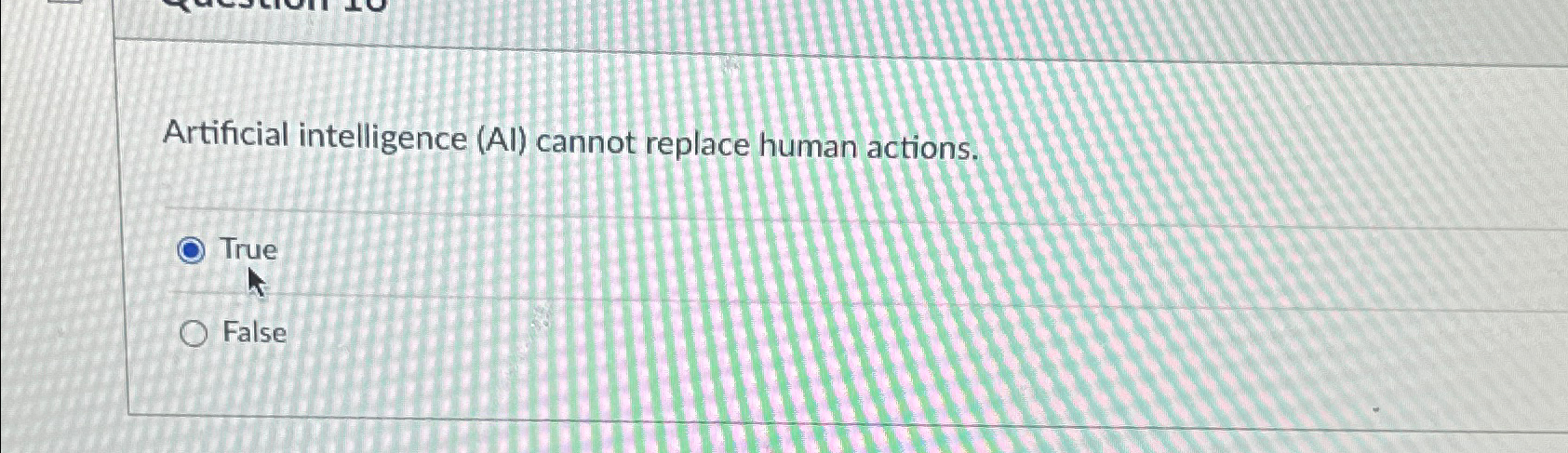 Solved Artificial intelligence (AI) ﻿cannot replace human | Chegg.com