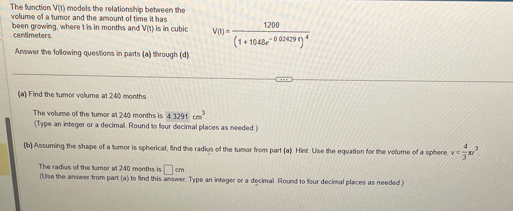Solved The function V(t) ﻿models the relationship between | Chegg.com