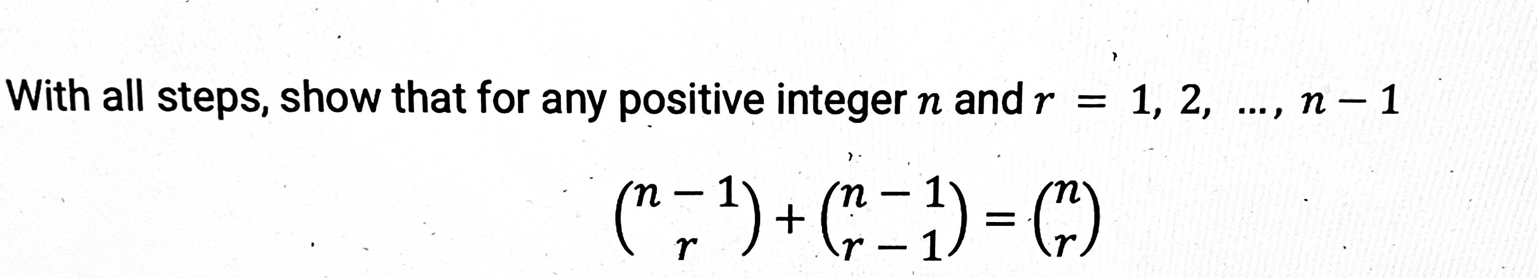 Solved With all steps, show that for any positive integer n | Chegg.com