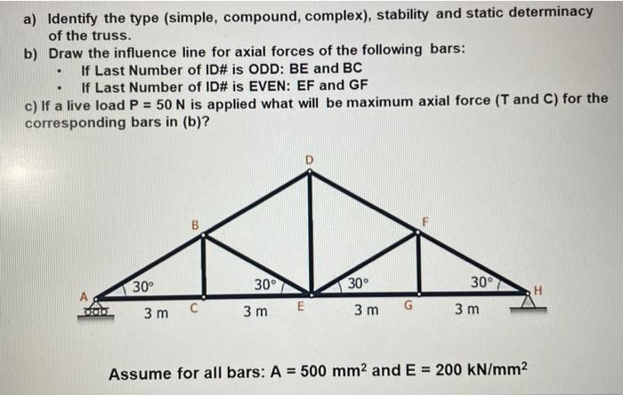 Solved a) Identify the type (simple, compound, complex), | Chegg.com