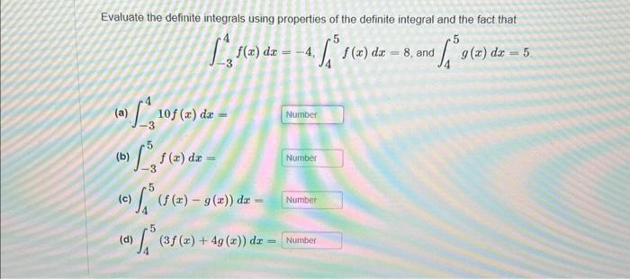Solved Evaluate the definite integrals using properties of | Chegg.com