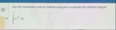 Solved Use the substitution rule for definite integrals to | Chegg.com